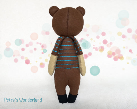 Teddy Bear Sam - PDF sewing pattern and tutorial – Petras Wonderland