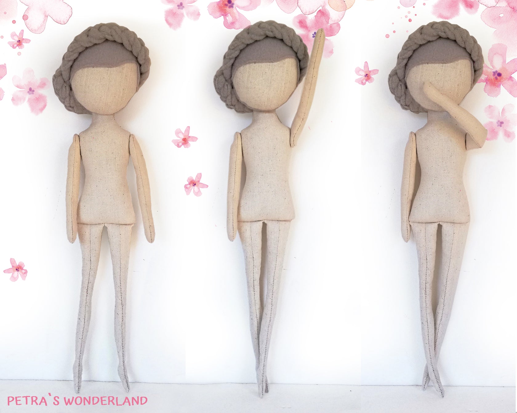 Lady Ena Doll Body 18 inch - PDF sewing pattern and tutorial – Petras ...